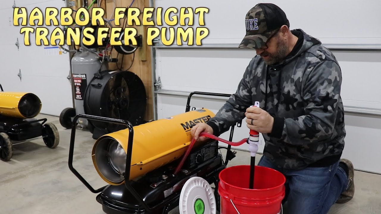 Harbor Freight Transfer Pump Pumping 5 Gallons Of Diesel Youtube