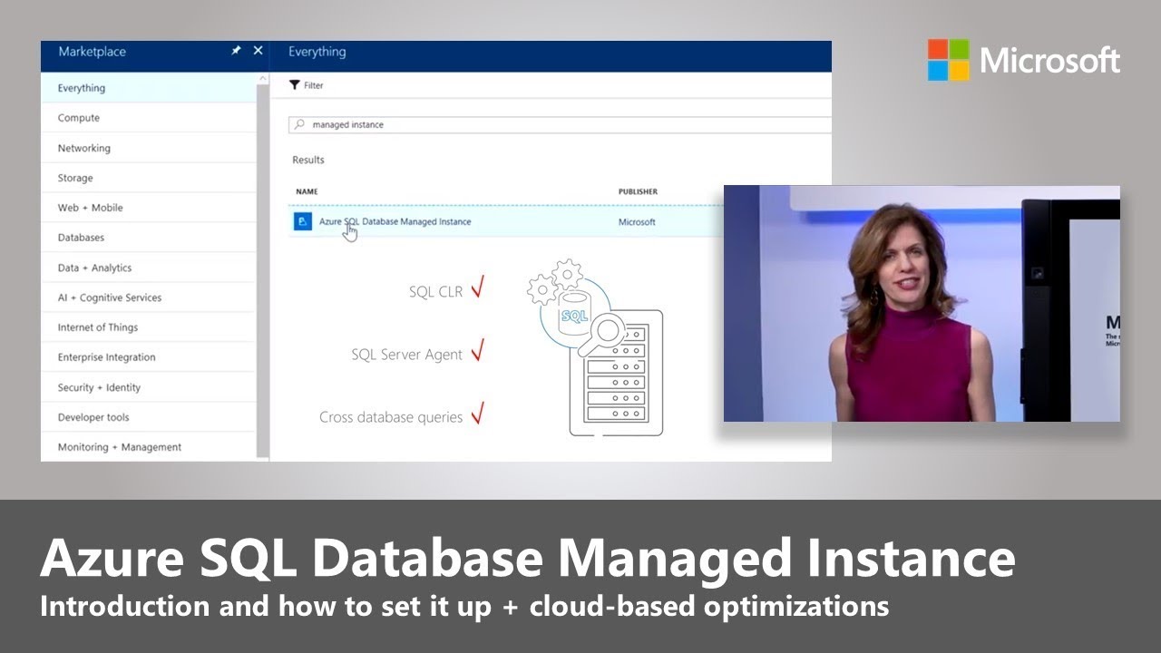 Introducing Azure Sql Database Managed Instance Youtube