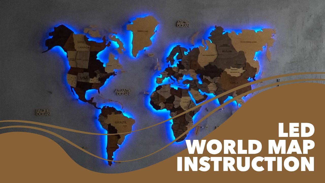 Led World Map Instruction Youtube