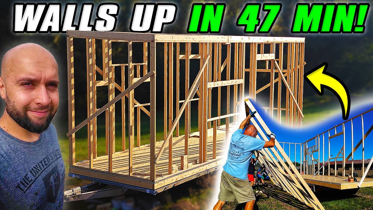 The Fastest Way To Frame Tiny House Walls Smart Framing Youtube