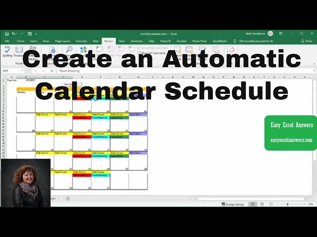 How To Create A Team Calendar In Excel Infoupdate Org