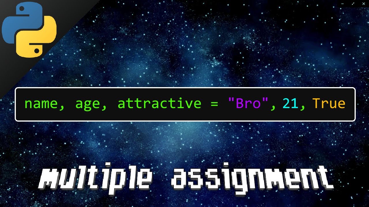 Python Multiple Assignment ёяфа Youtube