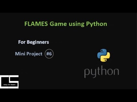 Flames Game Python Codingwithshameera1 Youtube