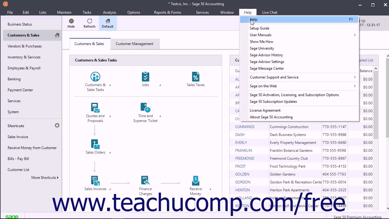 Sage 50 2018 Tutorial Using The Search Feature Sage Training Youtube