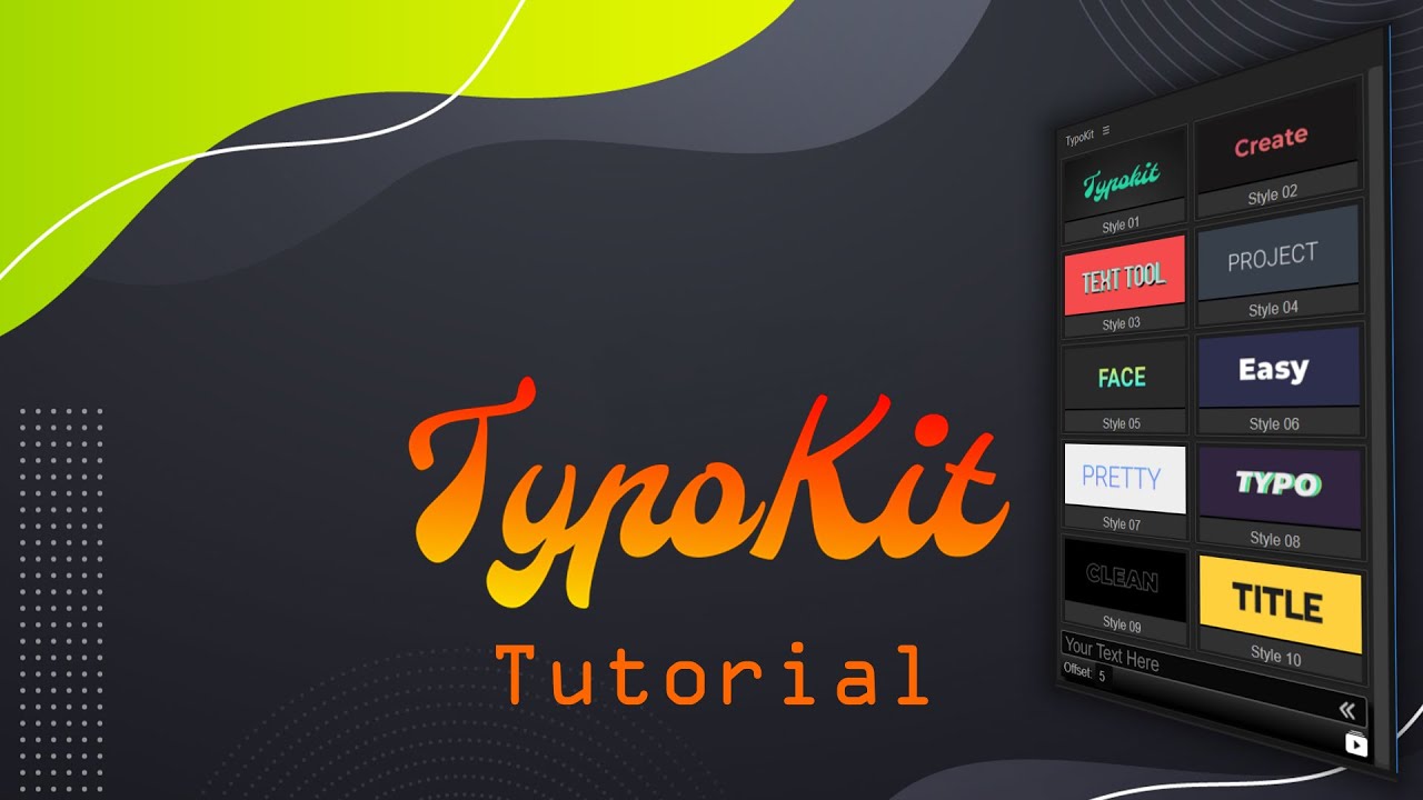 Typokit For After Effects Tutorial Youtube
