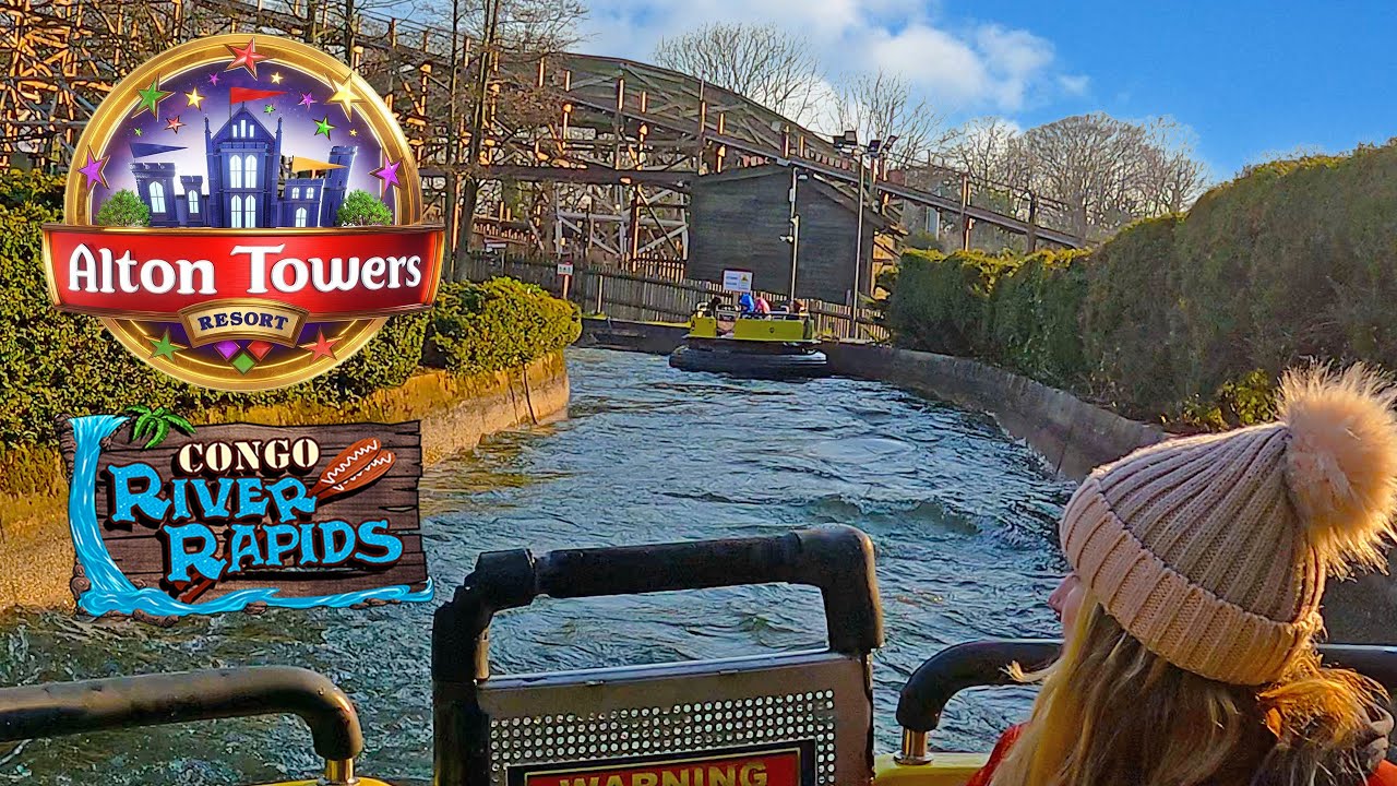Congo River Rapids On Ride Pov Katanga Canyon Alton Towers 4k Youtube