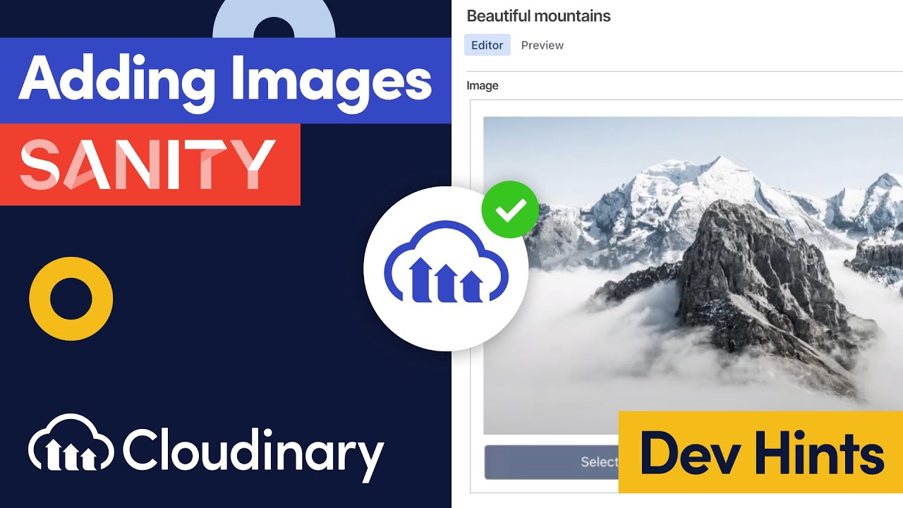 Add Images To Sanity With Cloudinary Dev Hints Youtube