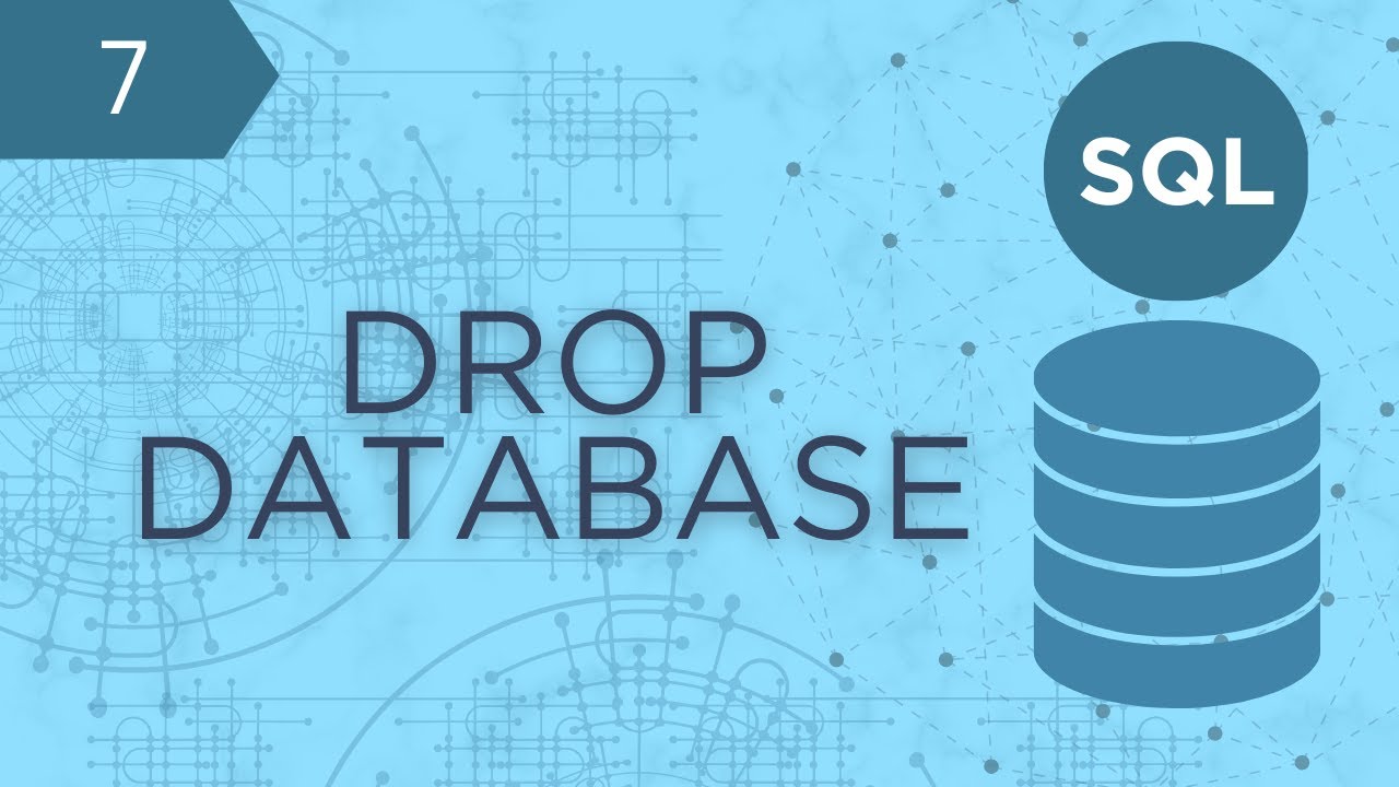Sql 7 Drop Database Youtube