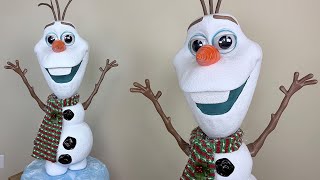Olaf Animatronic 2025 Home Depot Unboxing Demo Chilling Props Mp3 Music ...