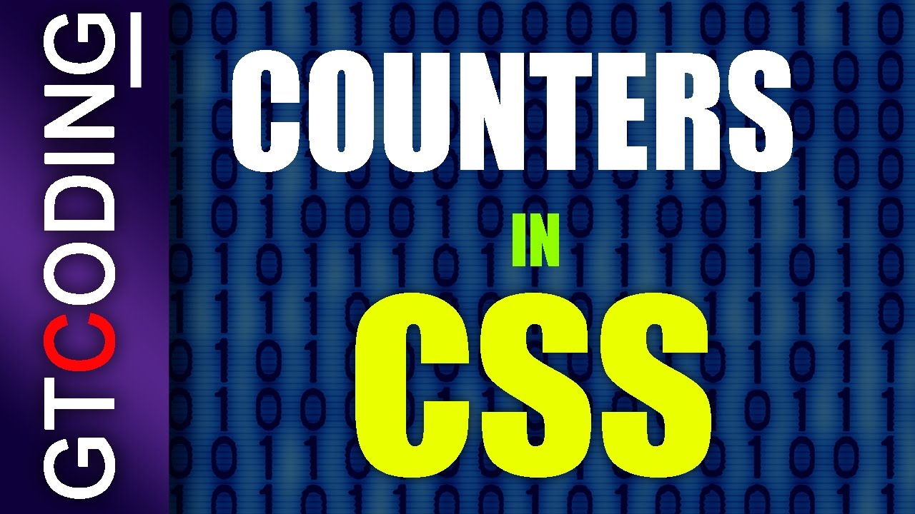 Counters In Css Web Designing Tutorial Youtube