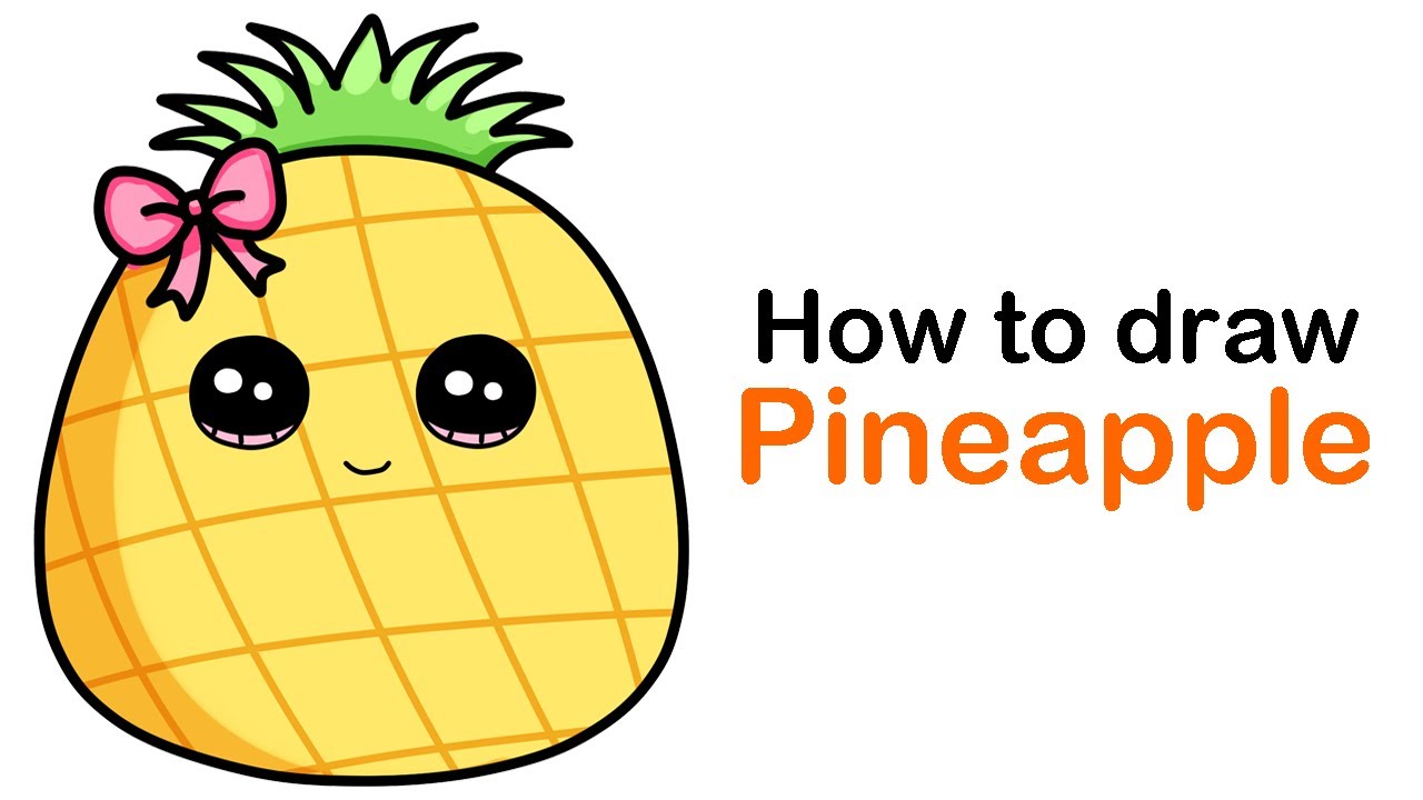 Cute Pineapple Drawing