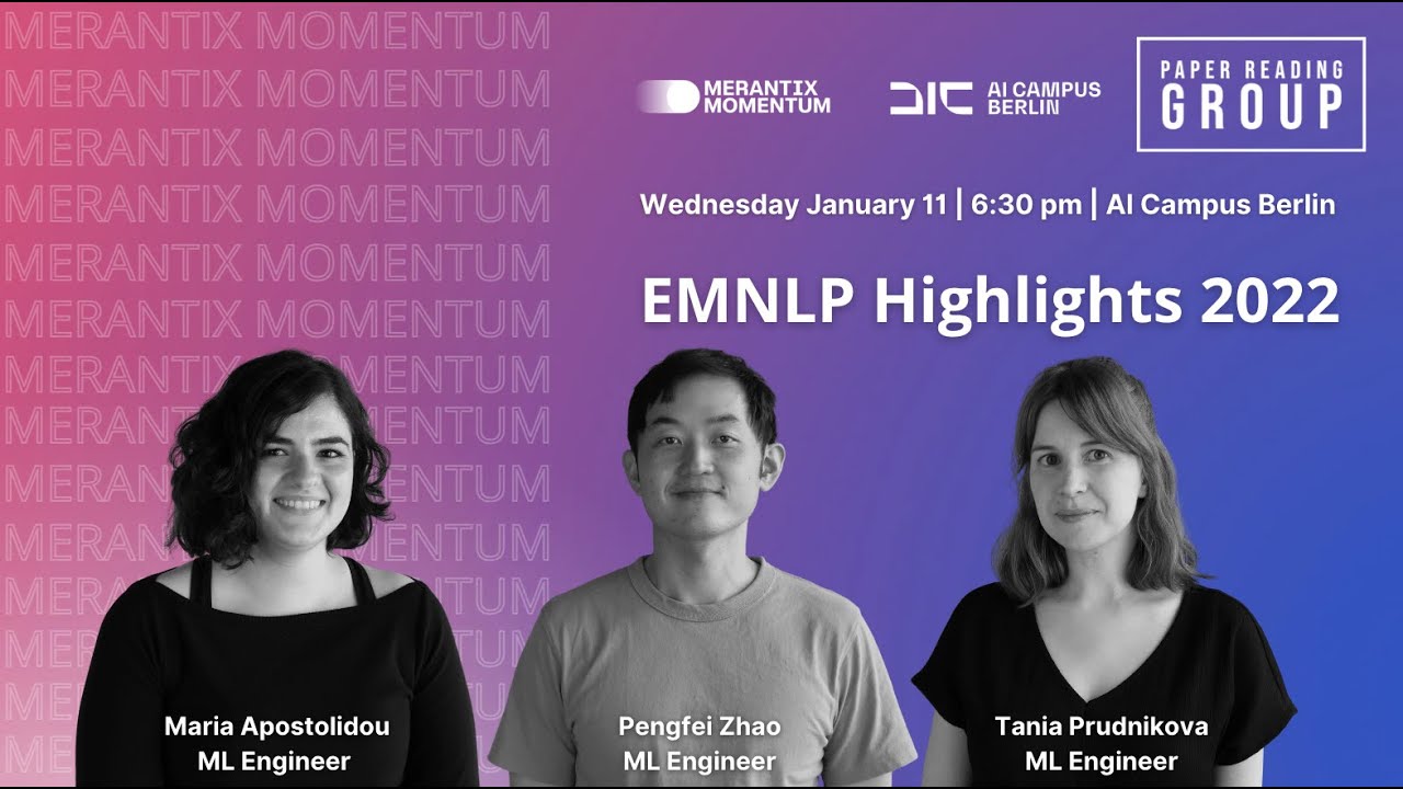 Paper Reading Group Emnlp Highlights 2022 Youtube