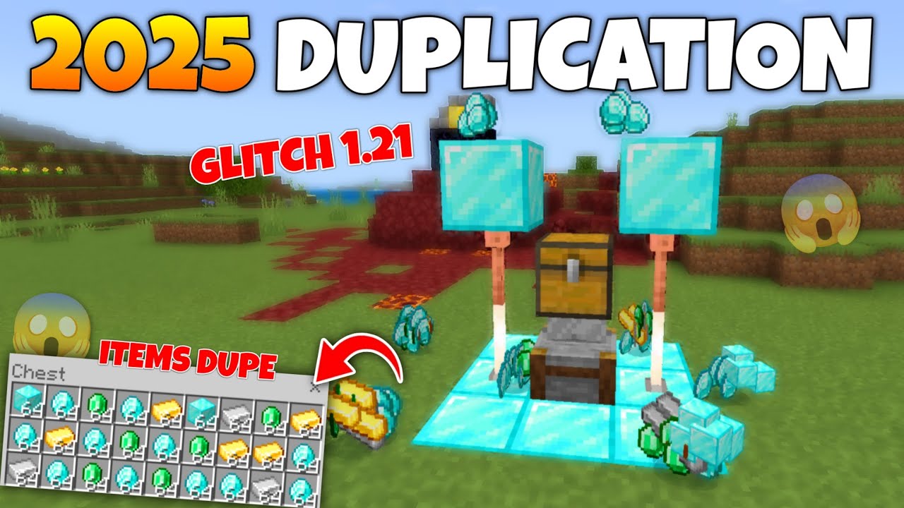 2025 New Duplication Glitch In Minecraft 1 21 Bedrock Minecraft
