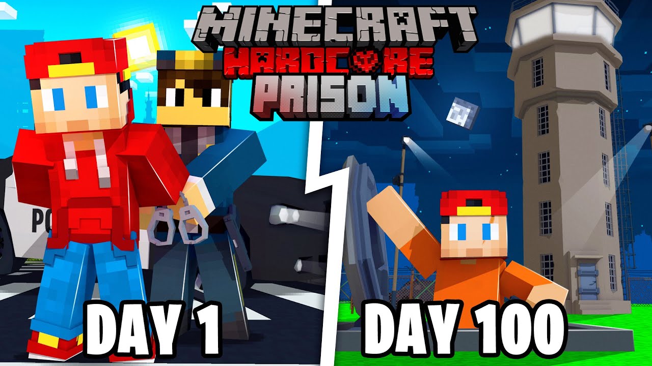I Spent 100 Days In Max Security Minecraft Prison Here S What