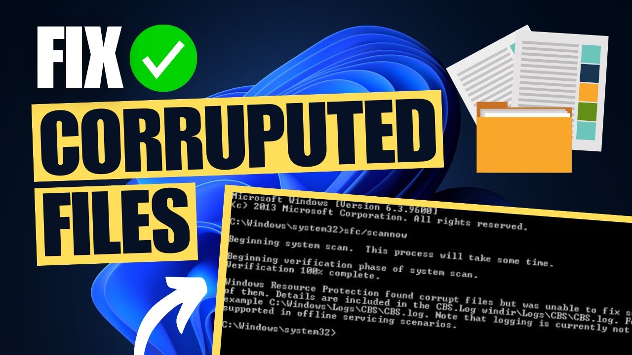 How To Fix Corrupted Files In Windows 11 Youtube