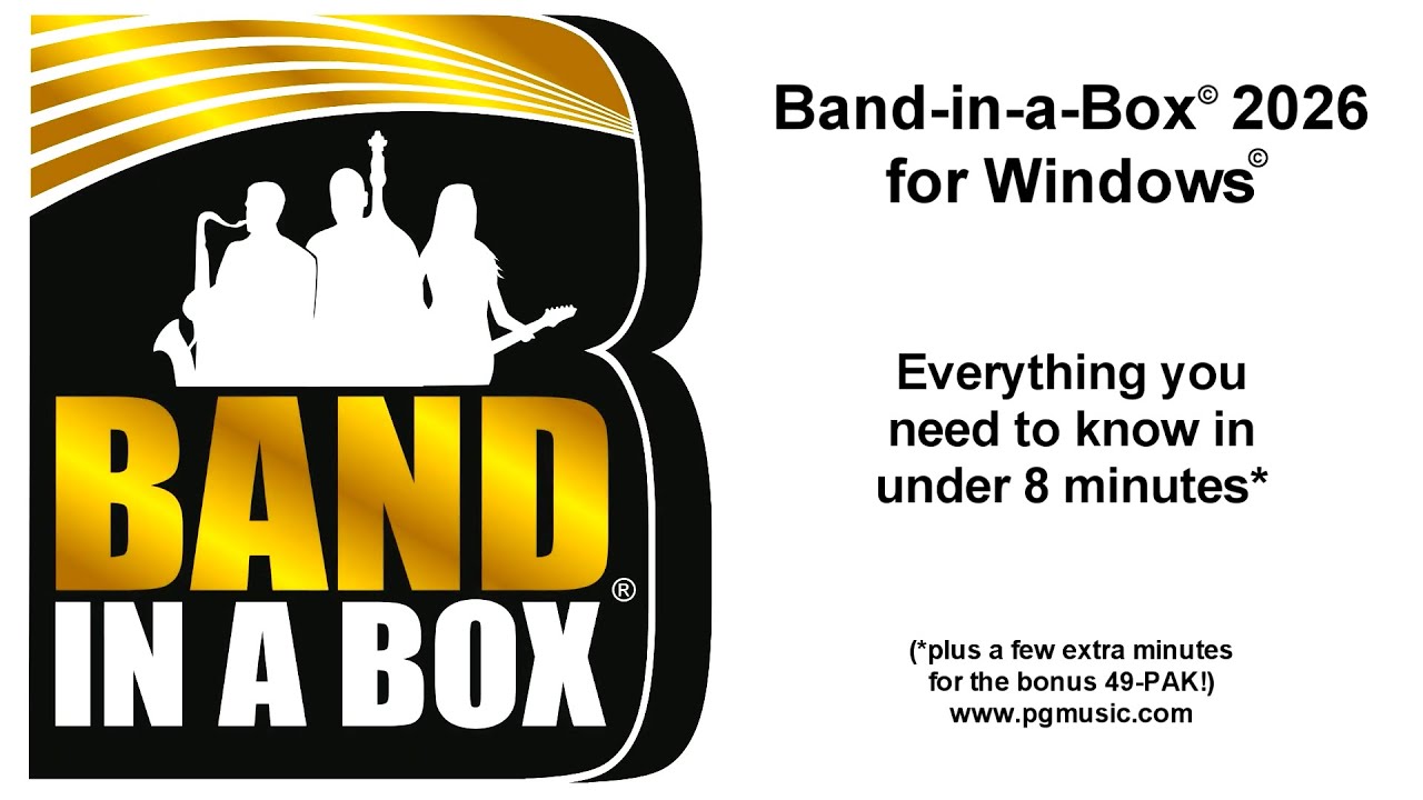 Band In A Box 2026 Para Windows Tudo O Que Você Precisa Saber Em