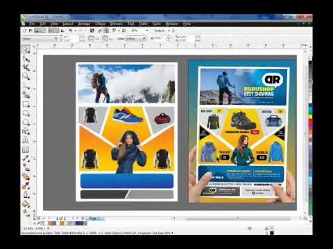 Fantastic Flyer Design Template Coreldraw Tutorial Youtube