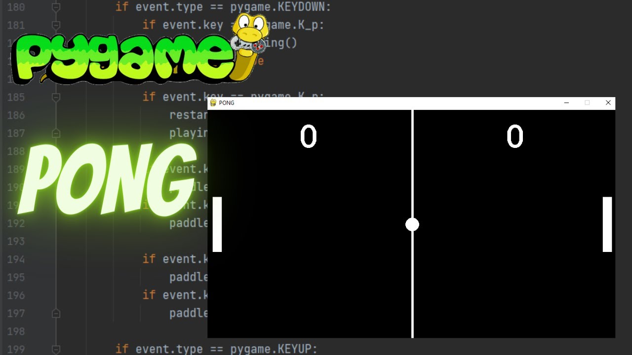 Pong In Python Pygame At Darnell Johnson Blog