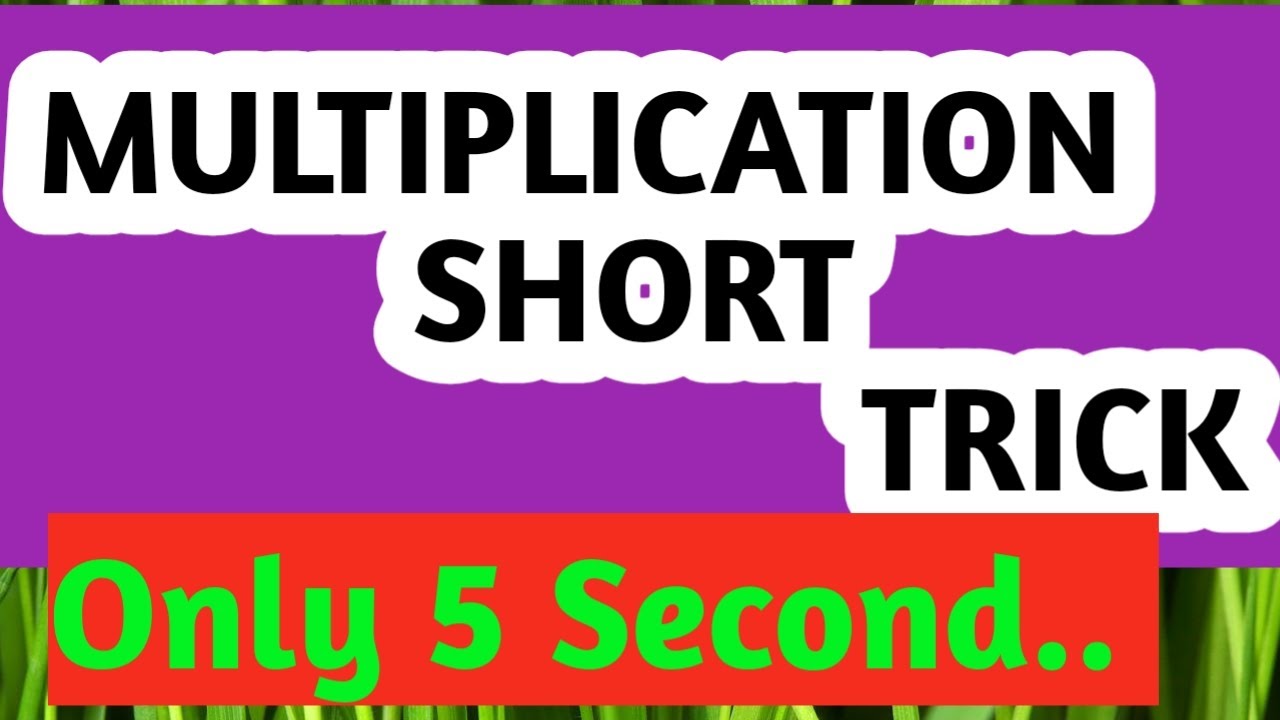 Multiplication Short Trick Youtube