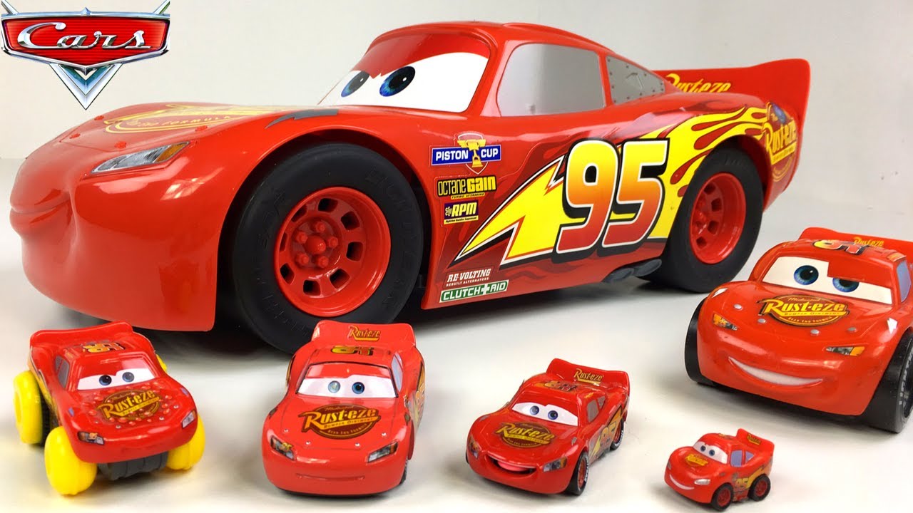Unboxing Disney Pixar Cars 3 Lightning Mcqueen 20 Scale Jumbo And