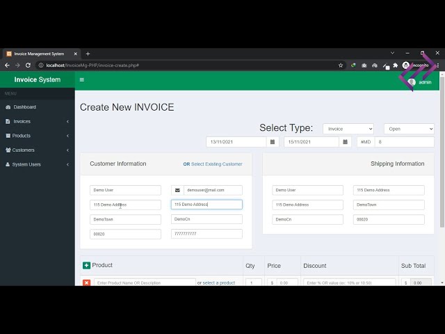 Open Source Invoice Php Invoice