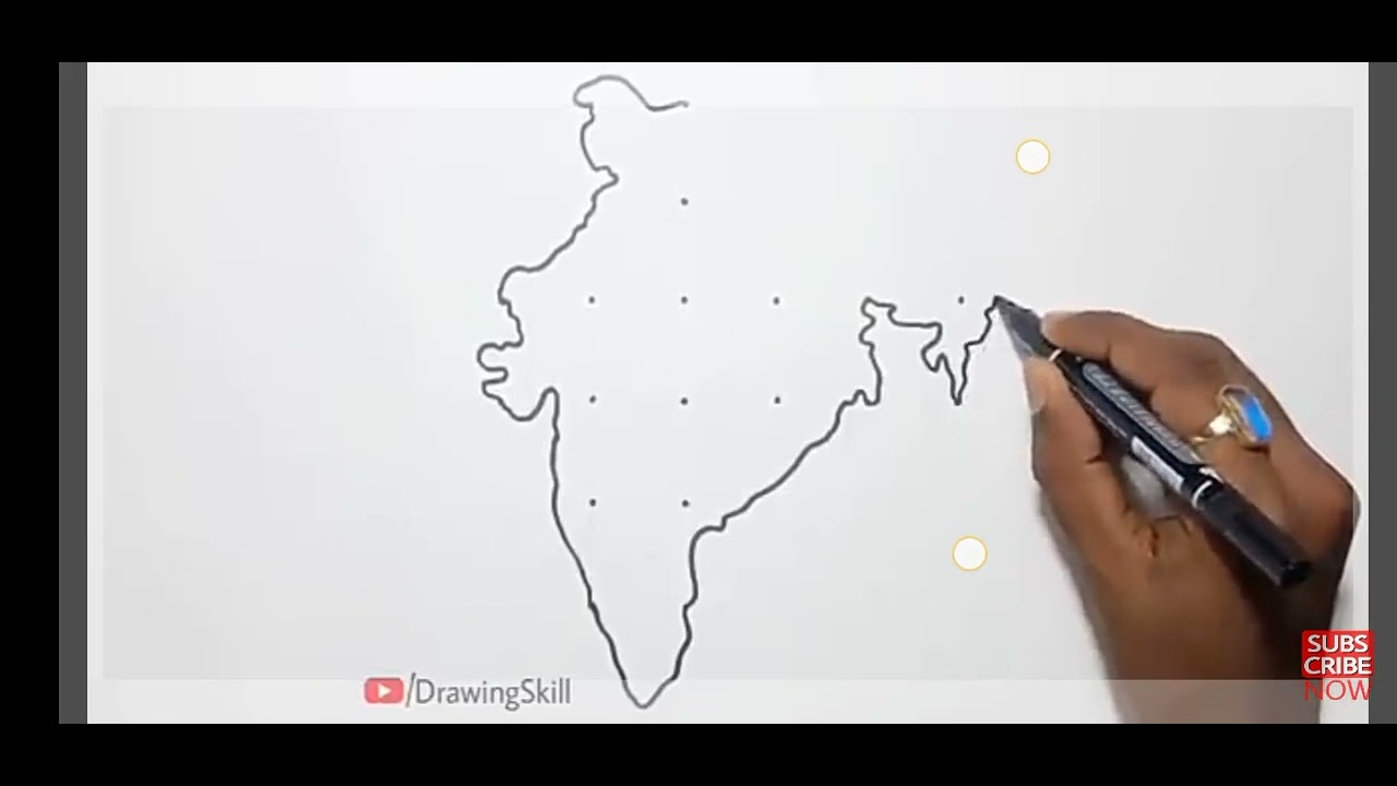 How To Draw India Map Easily How To Draw India Map Easily Step By Step
