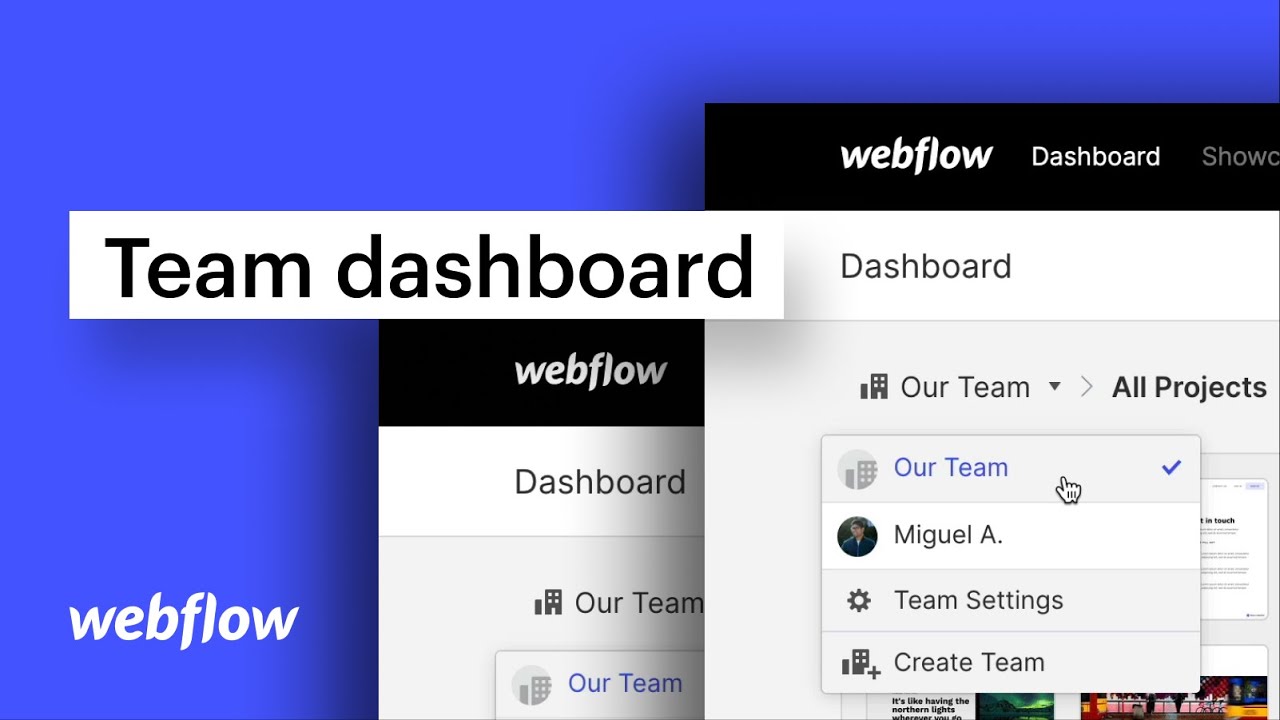 Team Dashboard Webflow Tutorial Youtube