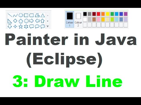 Painter In Java 3 Drawing Lines Youtube