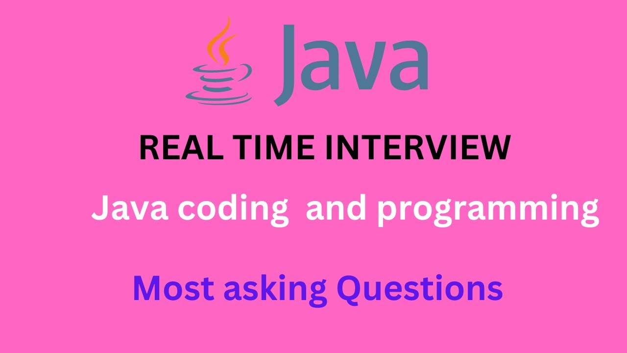 Java Coding Interview Java Developer Interview Java Developer