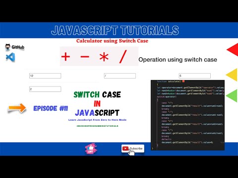 Switch Case In Javascript Operation Using Switch Case Youtube
