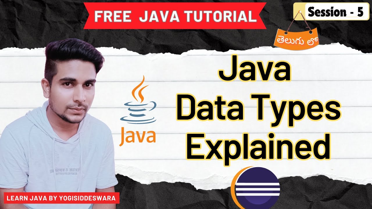 Java Data Types Explained Free Java Tutorial In Telugu Java