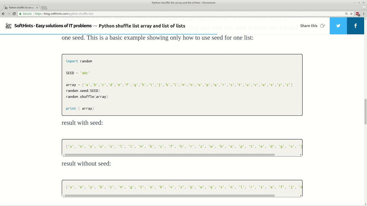 Python Shuffle List Youtube