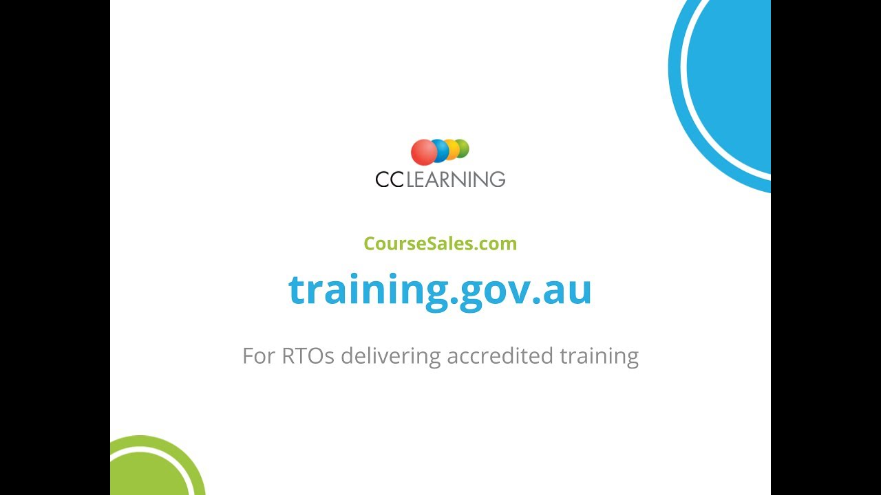 Tutorial Training Gov Au Youtube