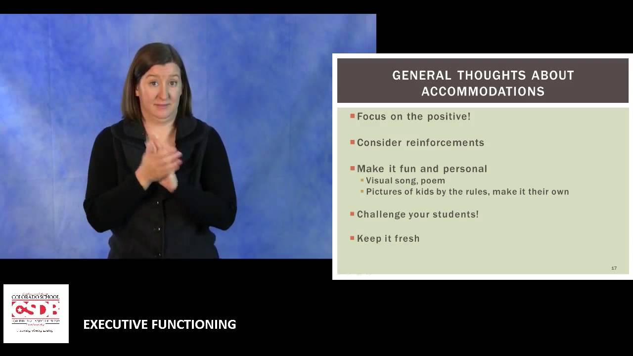 Executive Functioning With Dhh Youtube