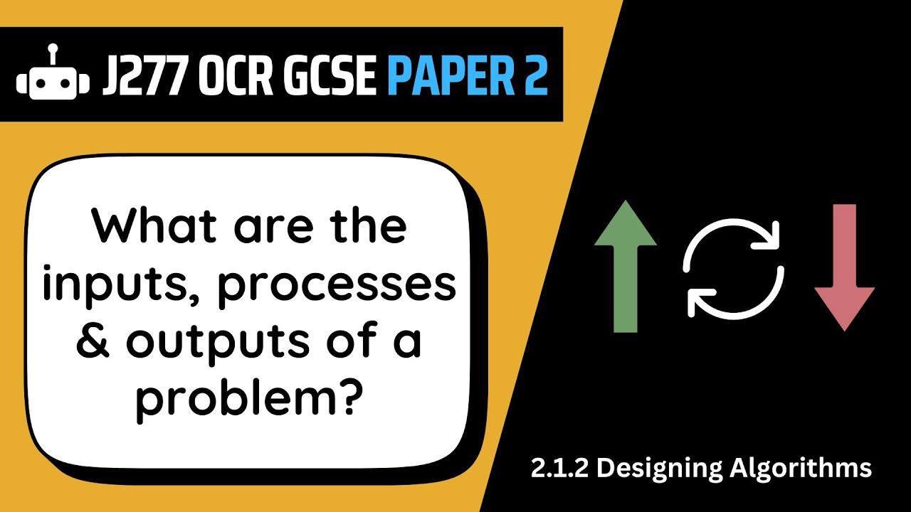 Inputs Processes Outputs 1 2 Ocr Gcse Computer Science J277