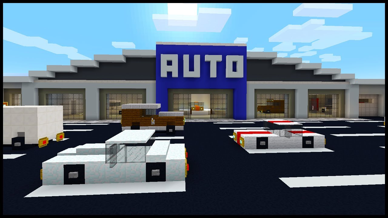 Minecraft How To Build A Car Dealership Part 3 Interior Youtube