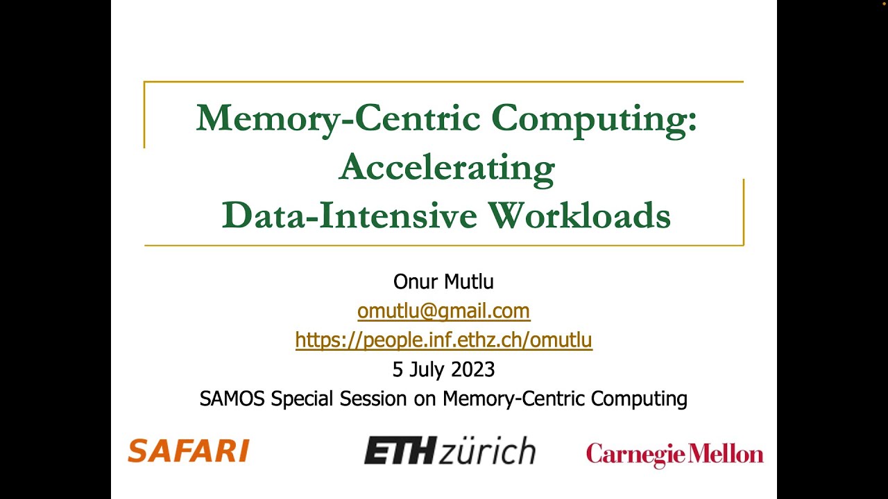 Memory Centric Computing Samos 2023 Special Session On Memory Centric