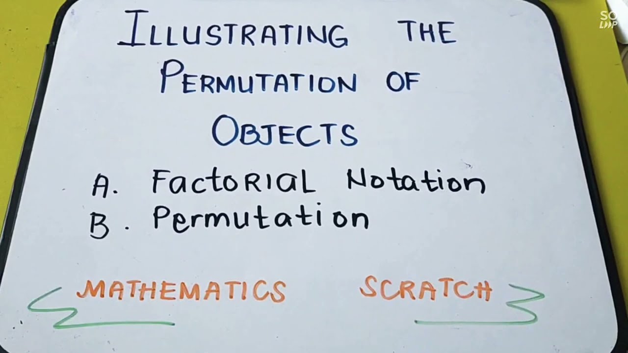 Illustrating The Permutation Of Objects Youtube