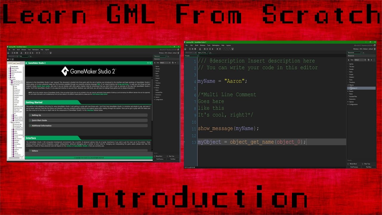 Gamemaker Studio 2 Learn Gamemaker Language Introduction Youtube
