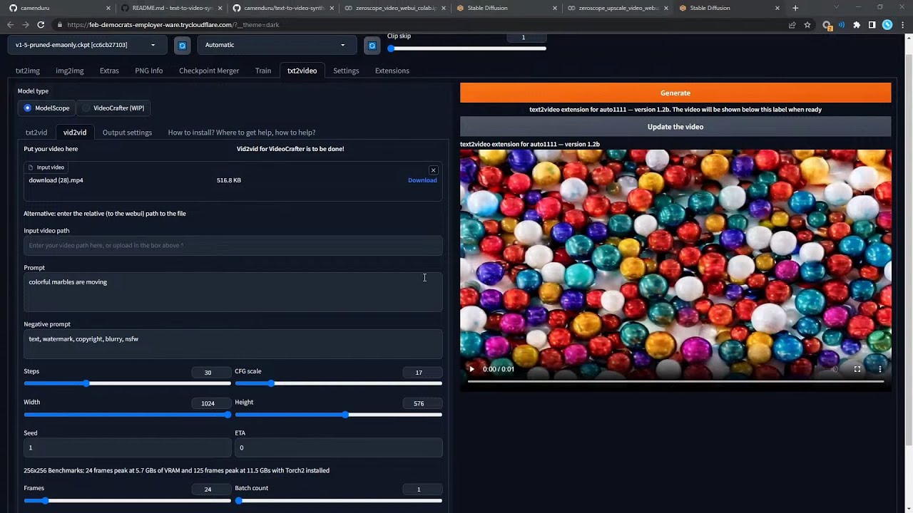Zeroscope Text To Video Model Colab Tutorial Youtube