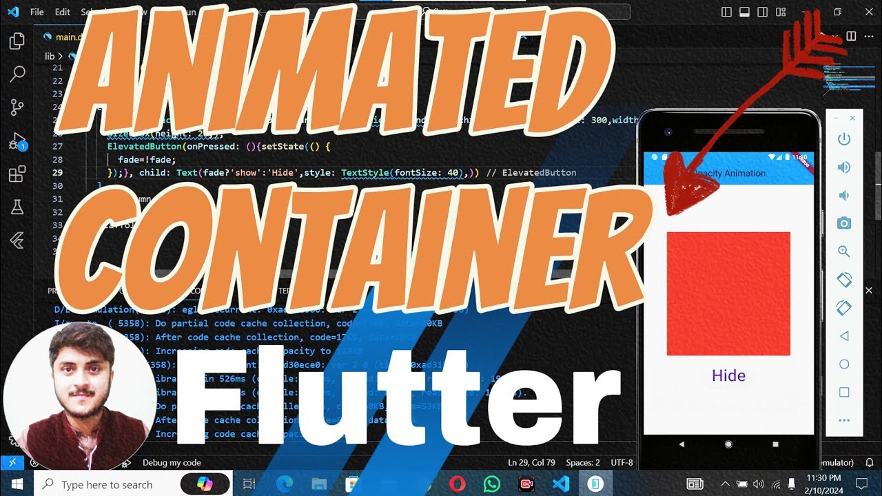 Animated Container Animated Container In Flutter Flutter Animation