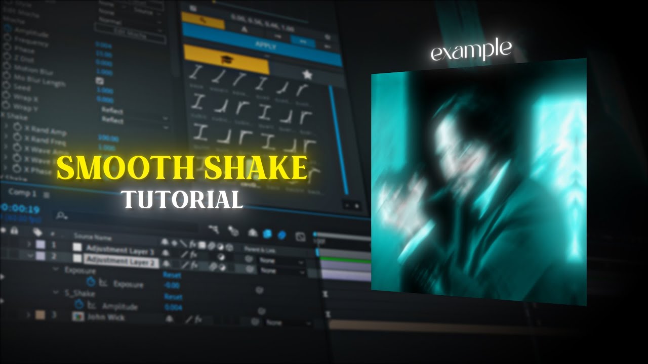 How To Make Smooth Shake Effect After Effects Tutorial Youtube