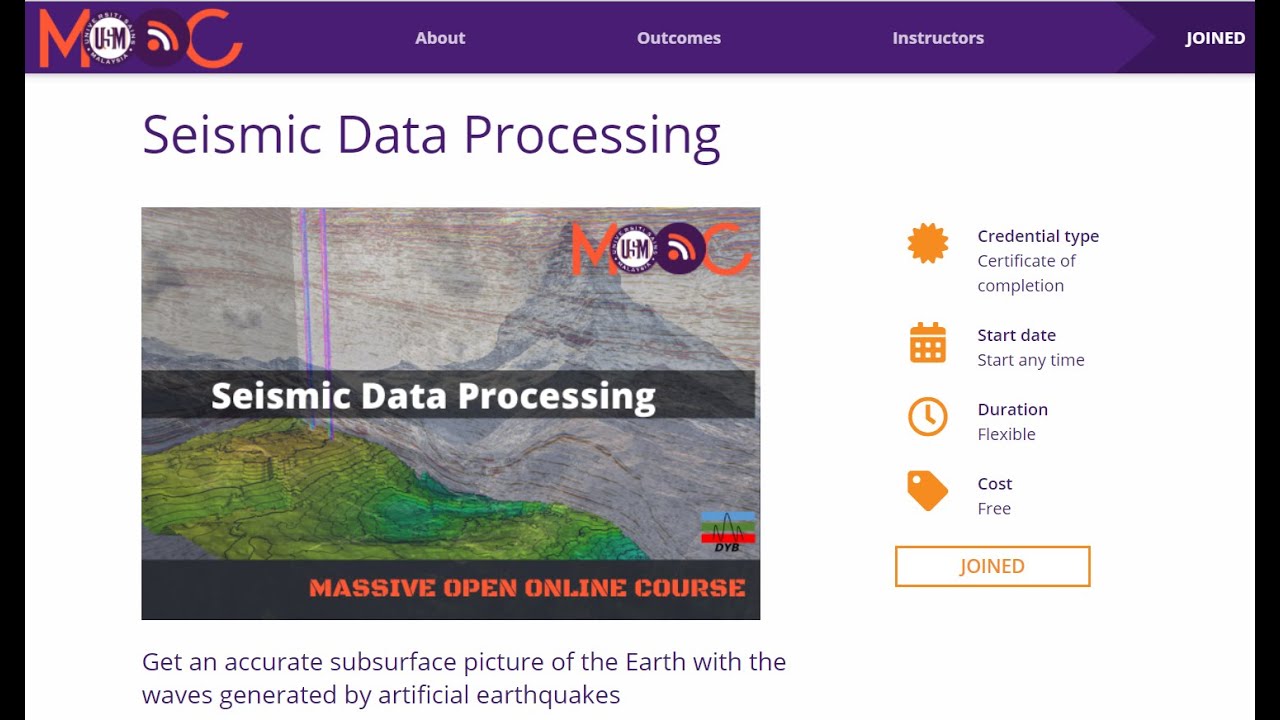 Seismic Data Processing Mastering Moocs For Geophysics Success