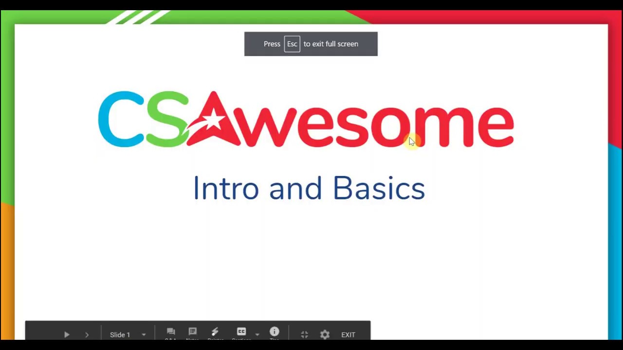 Csawesome Intro For Teachers Youtube