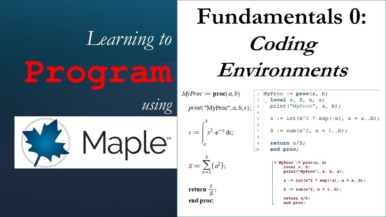 Learning To Program Using Maple 0 Coding Environments Youtube