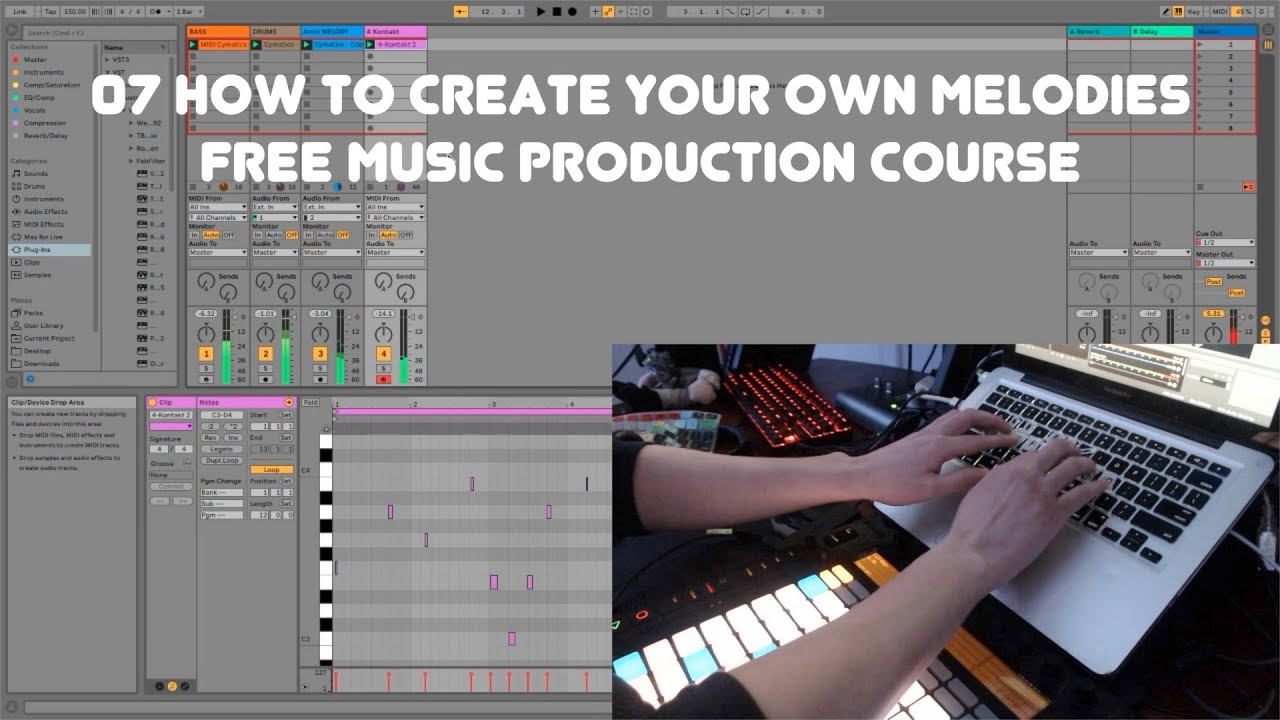 07 How To Create Your Own Melodies Free Music Production Course Youtube