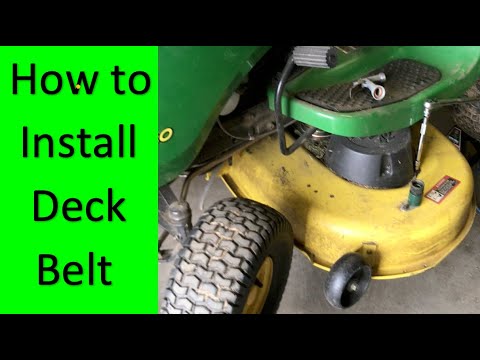 Install Deck Belt John Deere Riding Mower S100 S110 S120 S130 S140
