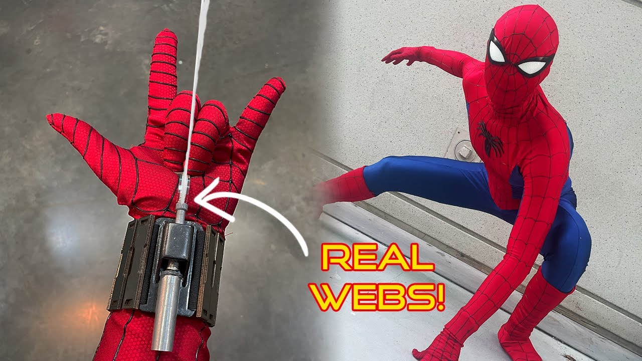 I Made A Spider Man Suit With Real Web Shooters How To Make Spider