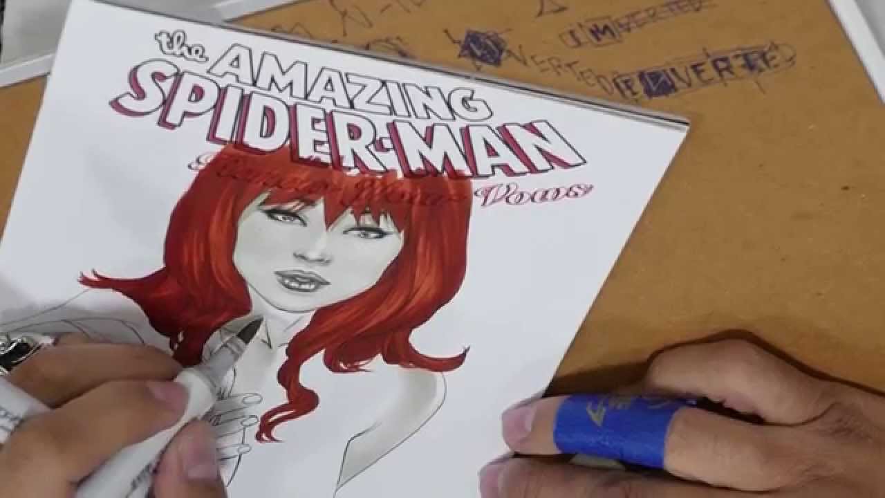 Eric Basaldua Drawing Mary Jane Watson Youtube