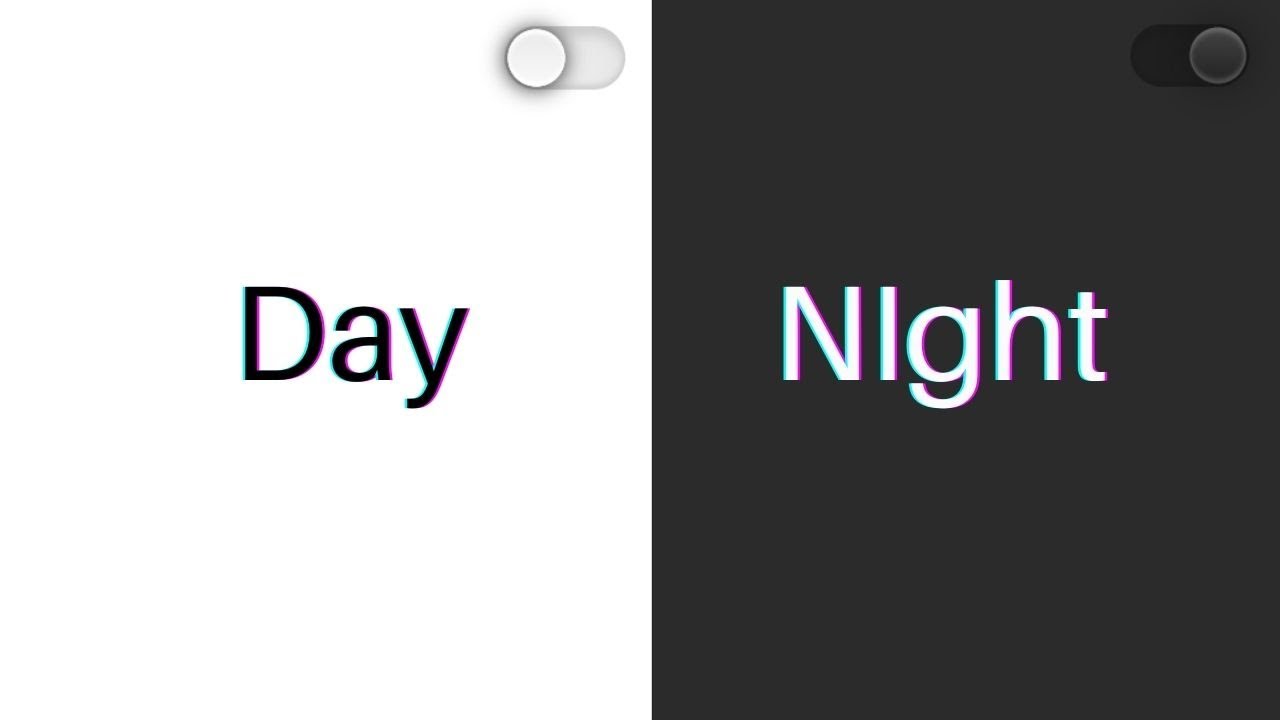 Toggle Button Day And Night Mode Html Css Javascript Youtube